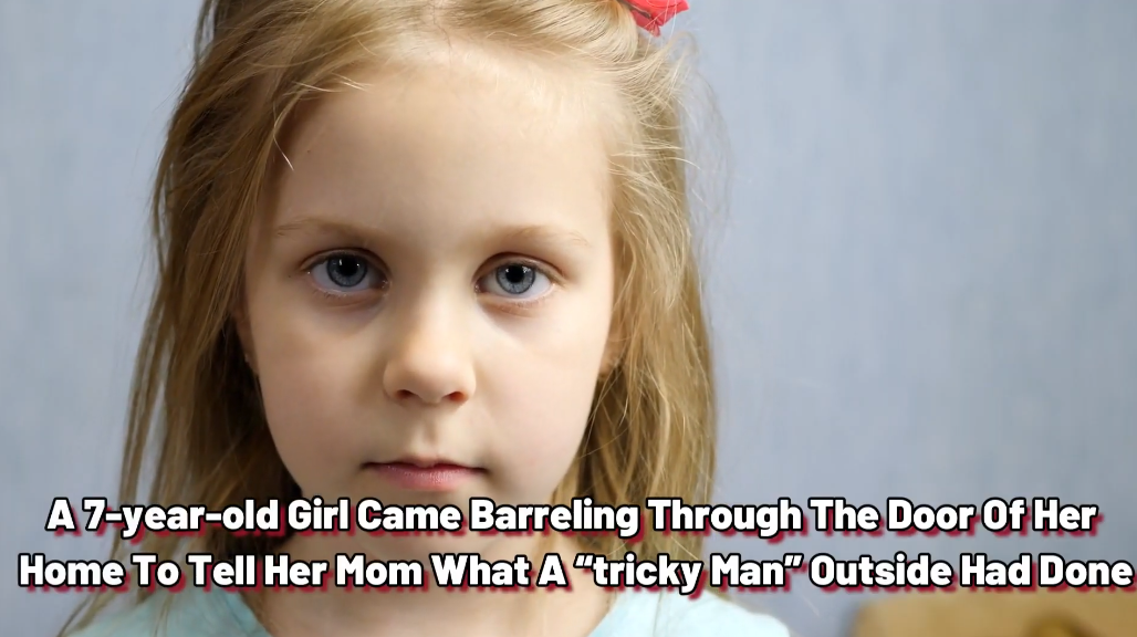 7 Year Old Runs Inside Mom Horrified By Stranger Outside