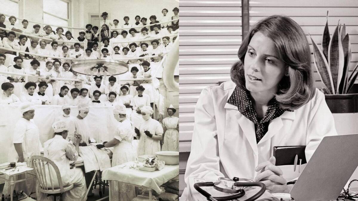 The history of the first female doctors
