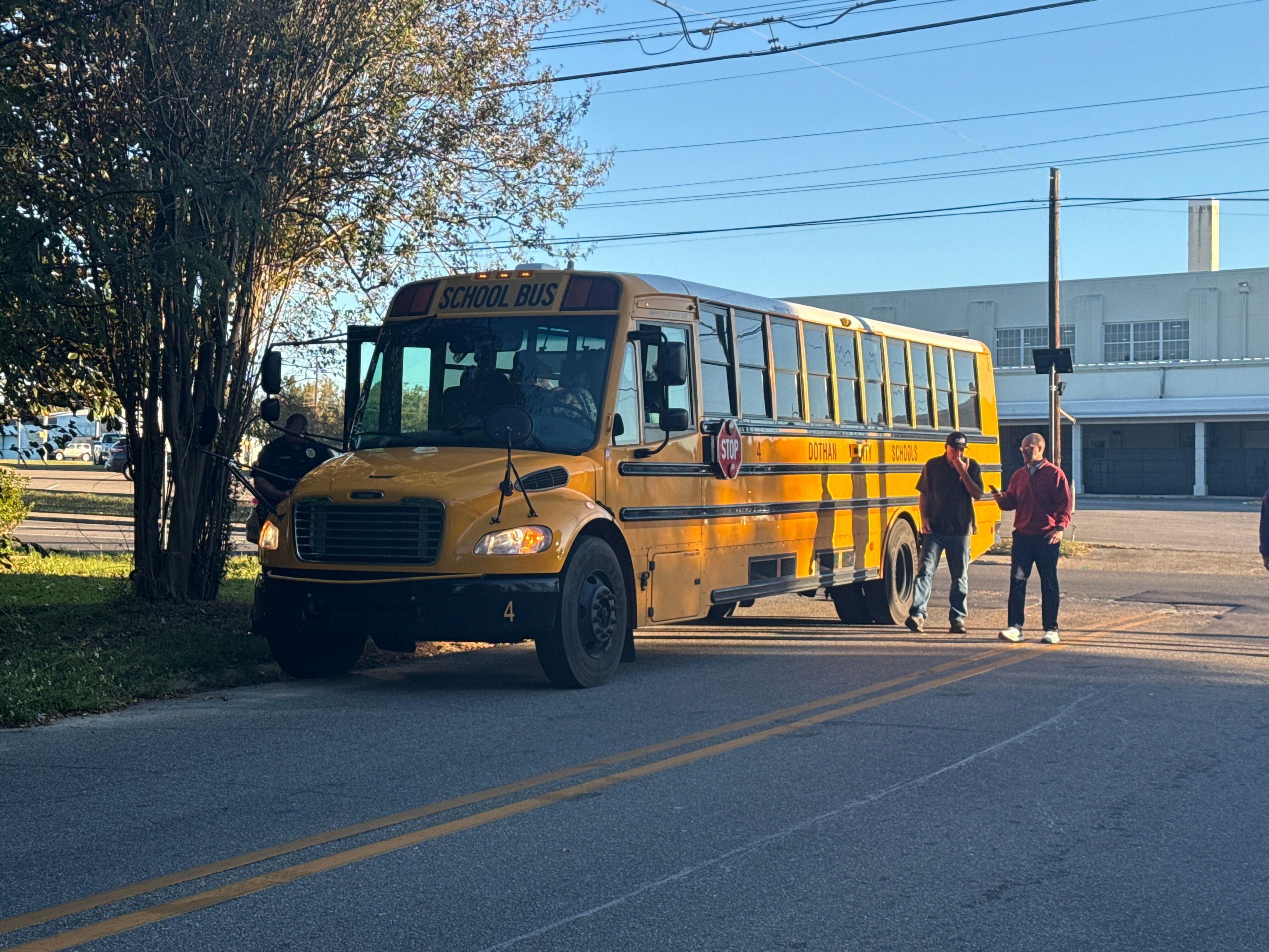 Nobody hurt when school bus, car collide in Dothan
