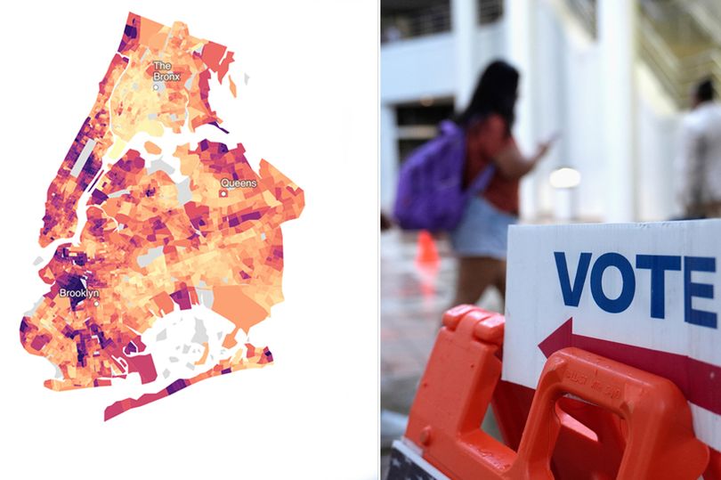 Map of early voters in New York mayoral race hints at boost for Mamdani