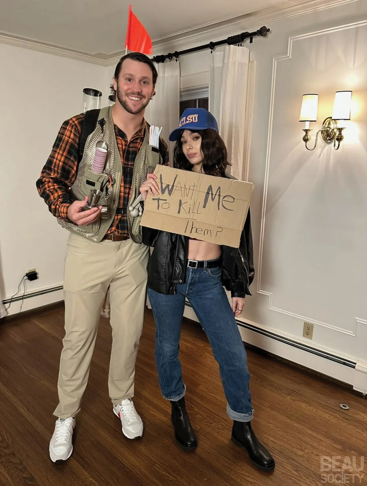 Josh Allen pulls a Travis Kelce, gives sweet nod to wife Hailee ...
