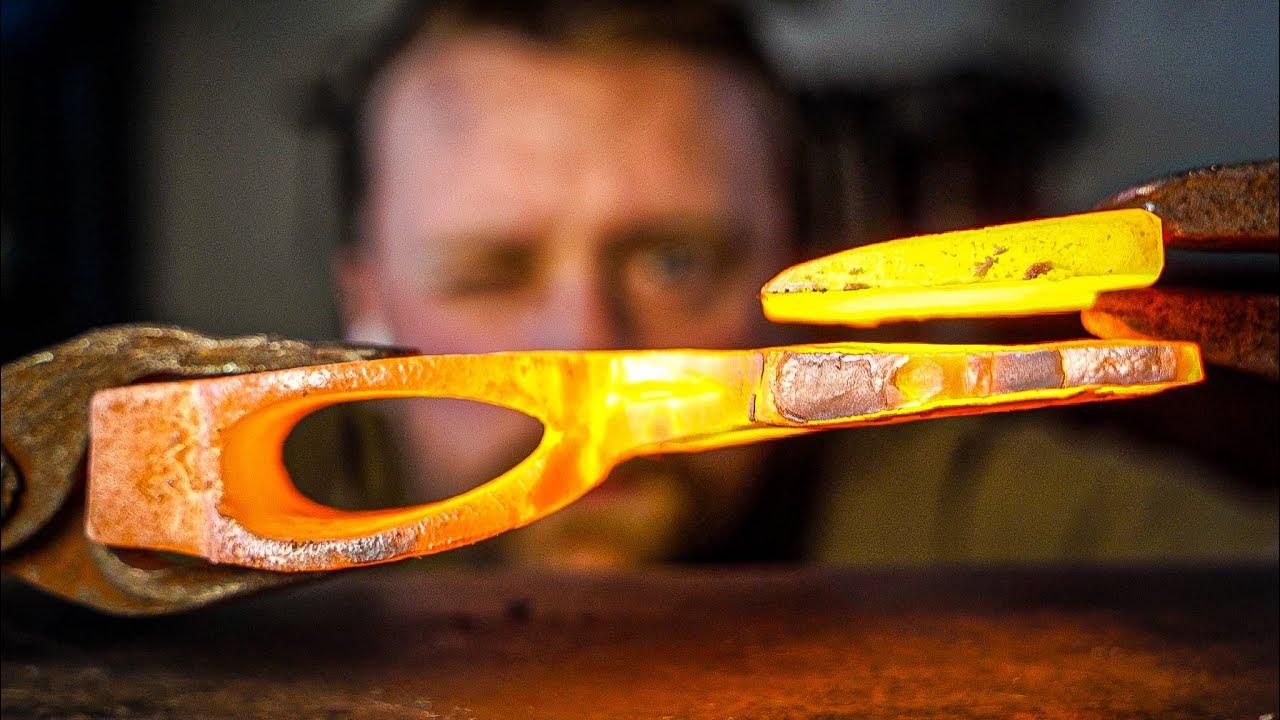 Forging a side axe using the side weld technique