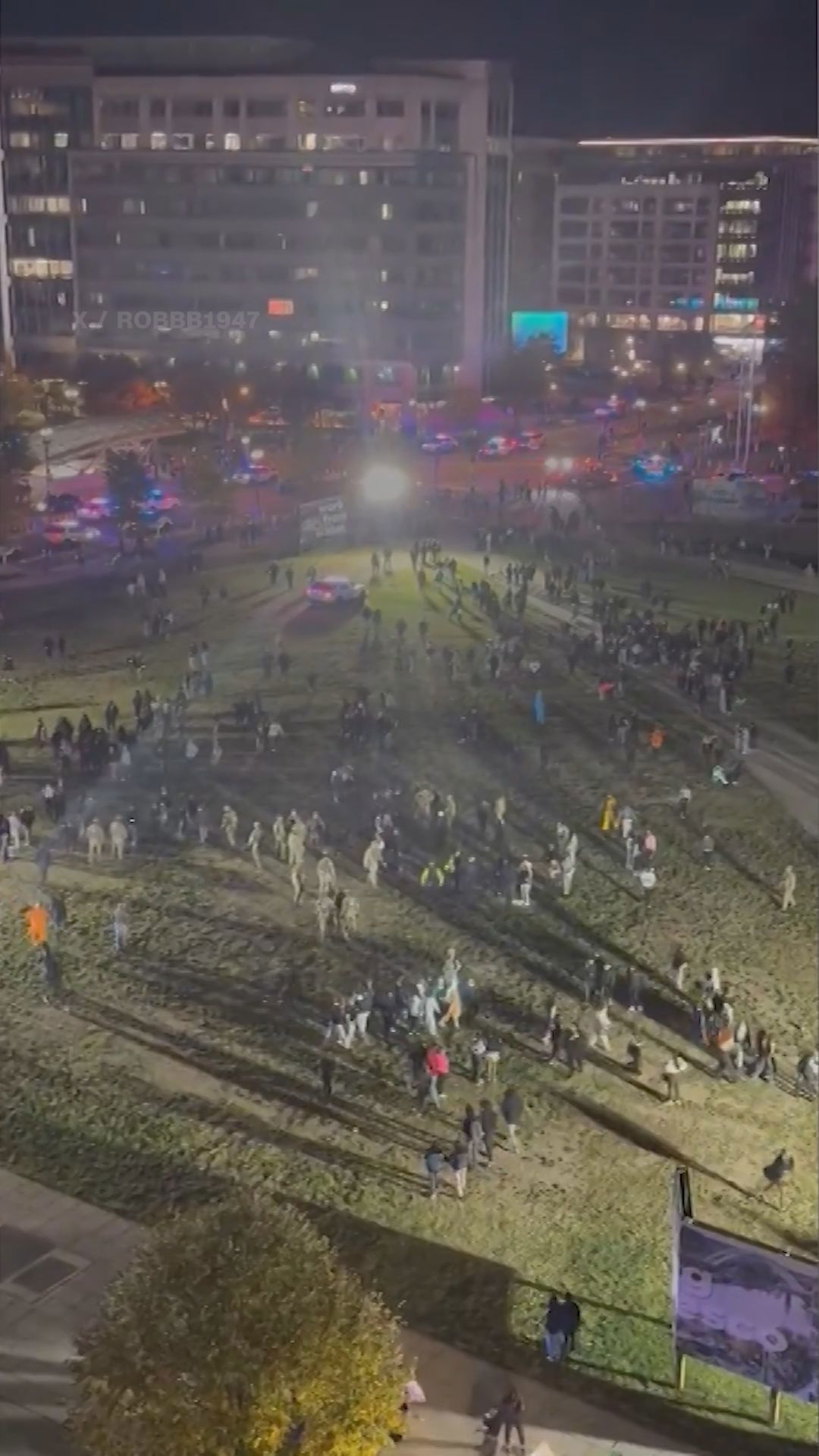 D.C. Police and National Guard disperse crowd in chaotic scene