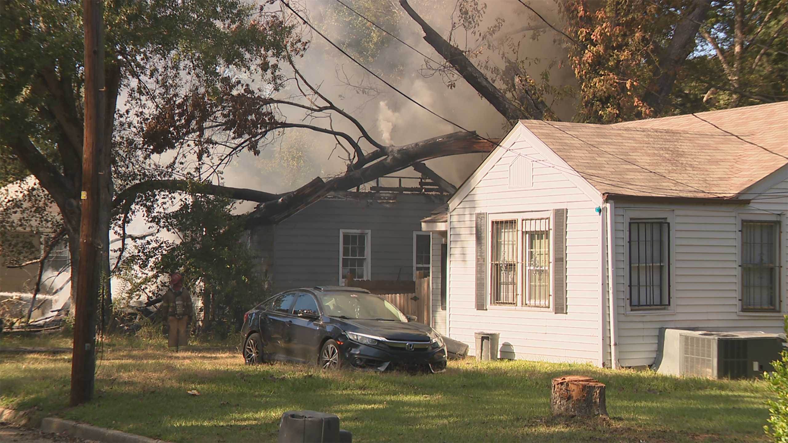 Fire destroys house on Stirling Street in Jackson