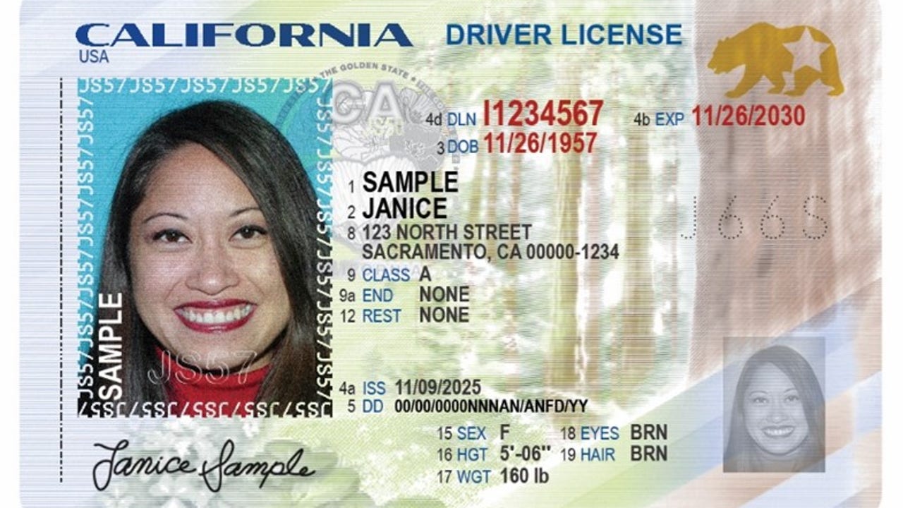 California's driver's license now has a new look with upgraded security