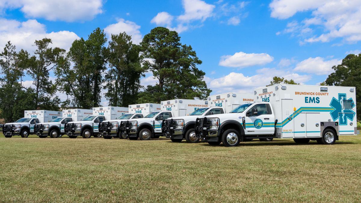 Seven new ambulances join Brunswick County EMS fleet