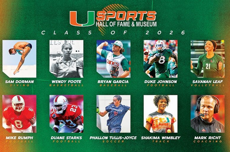 UM Sports Hall of Fame Class of 2026 inductees