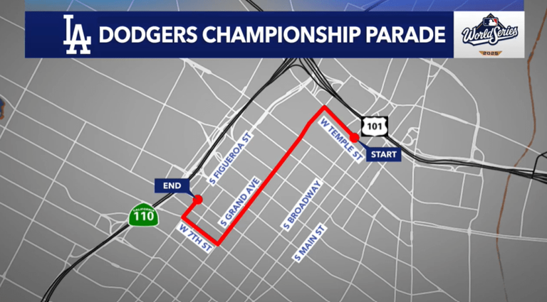 Watch the Dodgers World Series parade live stream