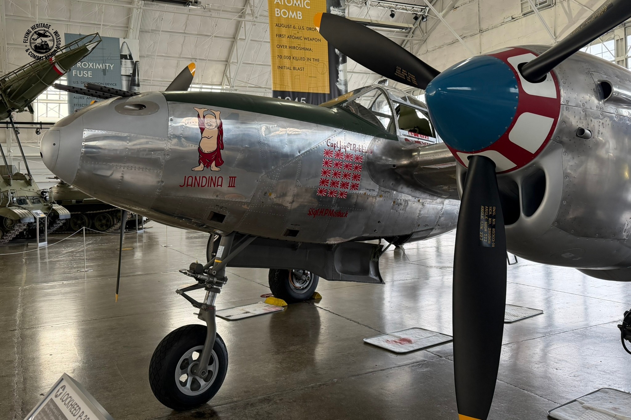 P-38J Lightning Jandina III Arrives at Flying Heritage and Combat Armor ...