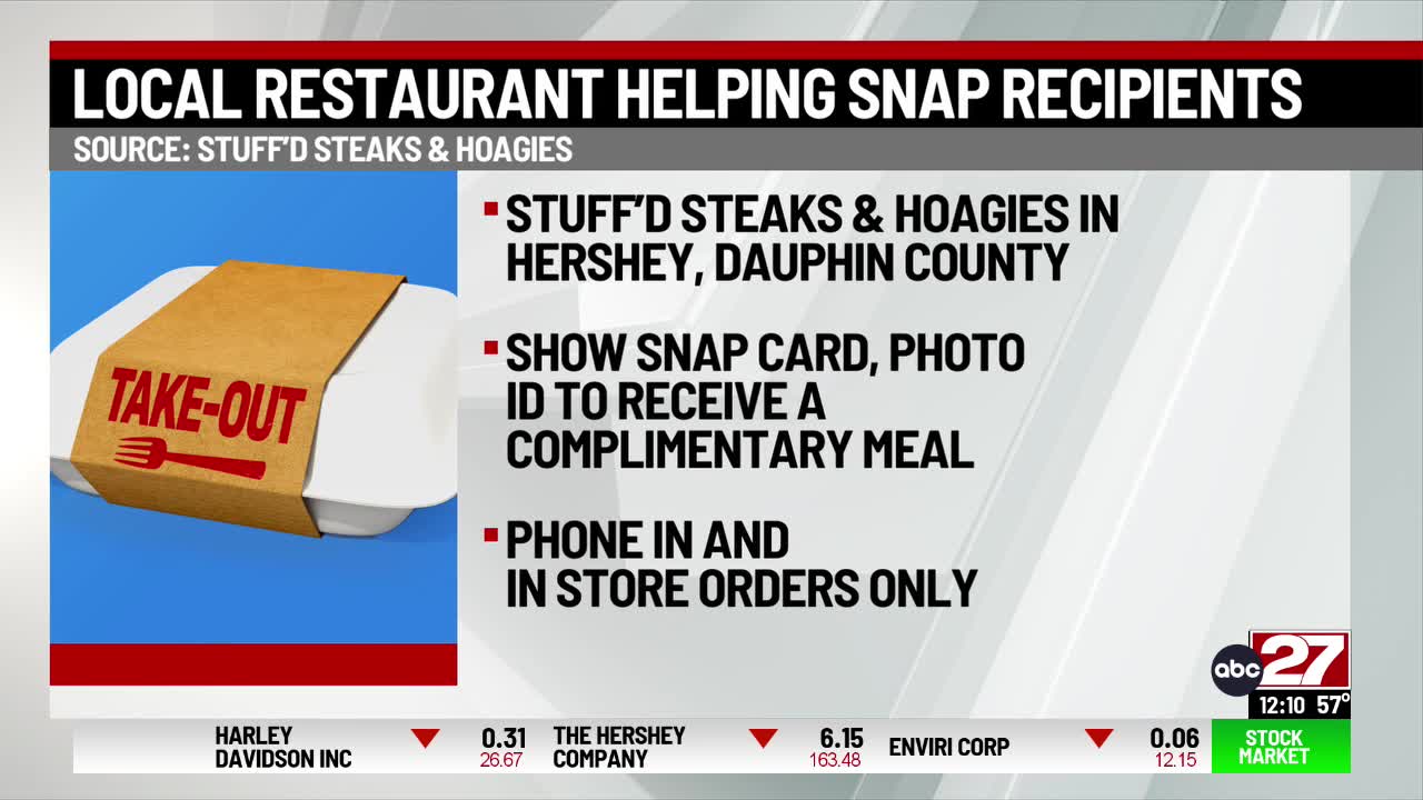 Hershey area restaurant helping SNAP recipients
