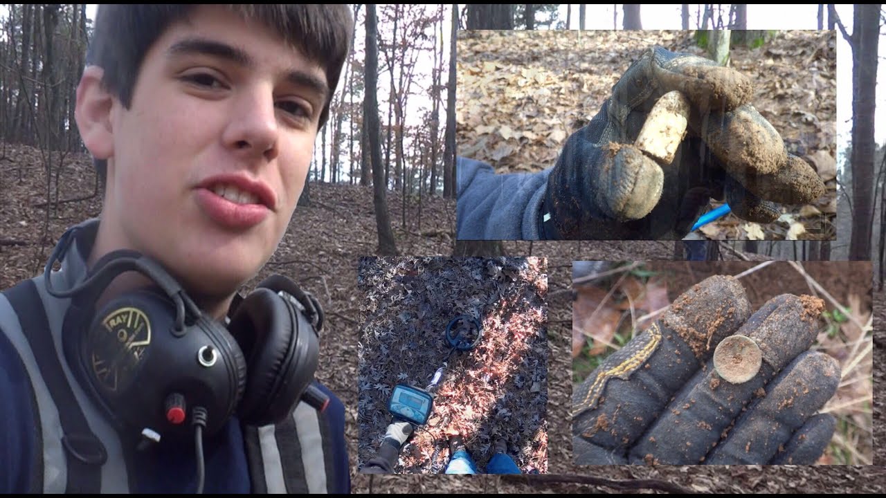 Metal detecting finds Civil War Confederate camp + Union artillery ...