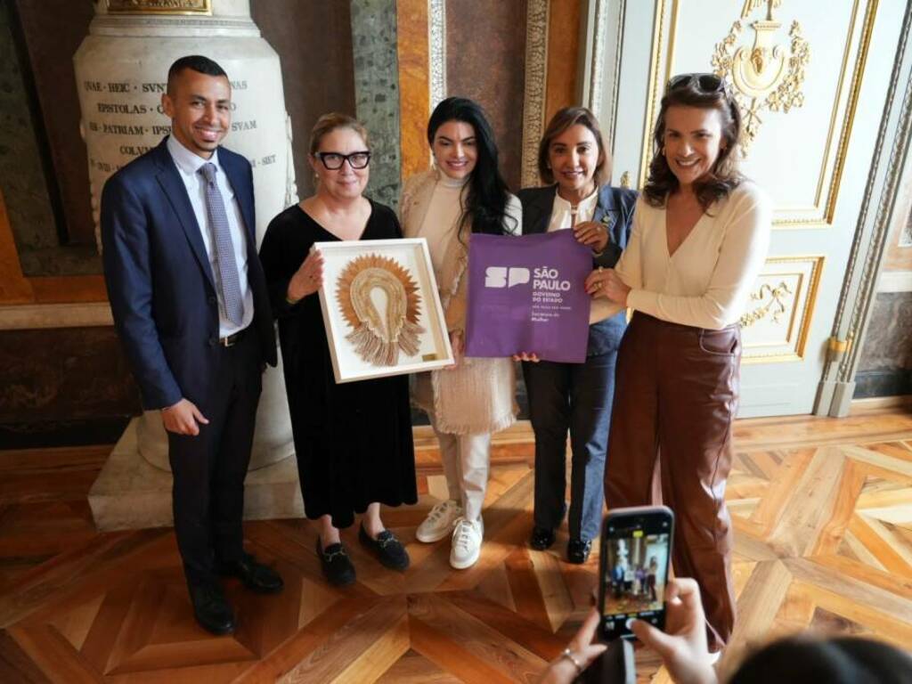 La console del Brasile e il comitato Virada Feminina in vista a Palazzo ...
