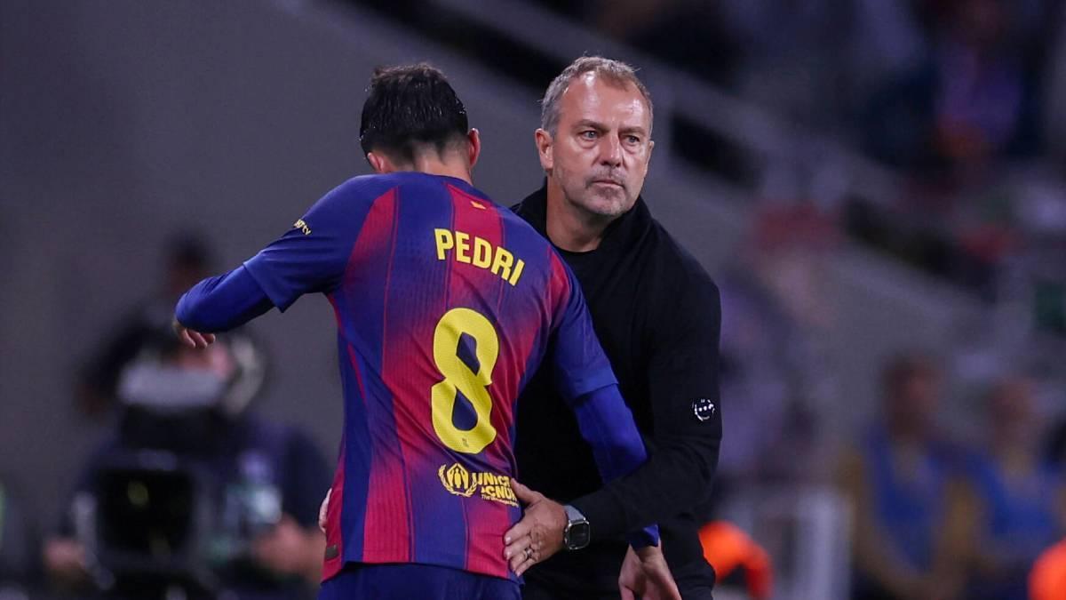 Pedri: “Flick se toma las cosas con calma, pero es mejor no enfadarlo”