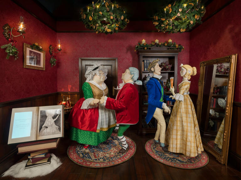 11 photos of the 2025 Fenwick Christmas window as display unveiled