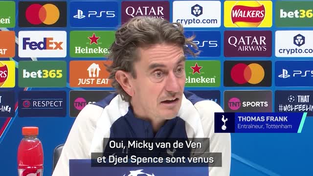 Tottenham - Frank : "Van de Ven et Spence sont venus dans mon bureau ...