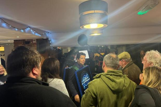 Comedian delights pub-goers with surprise visit