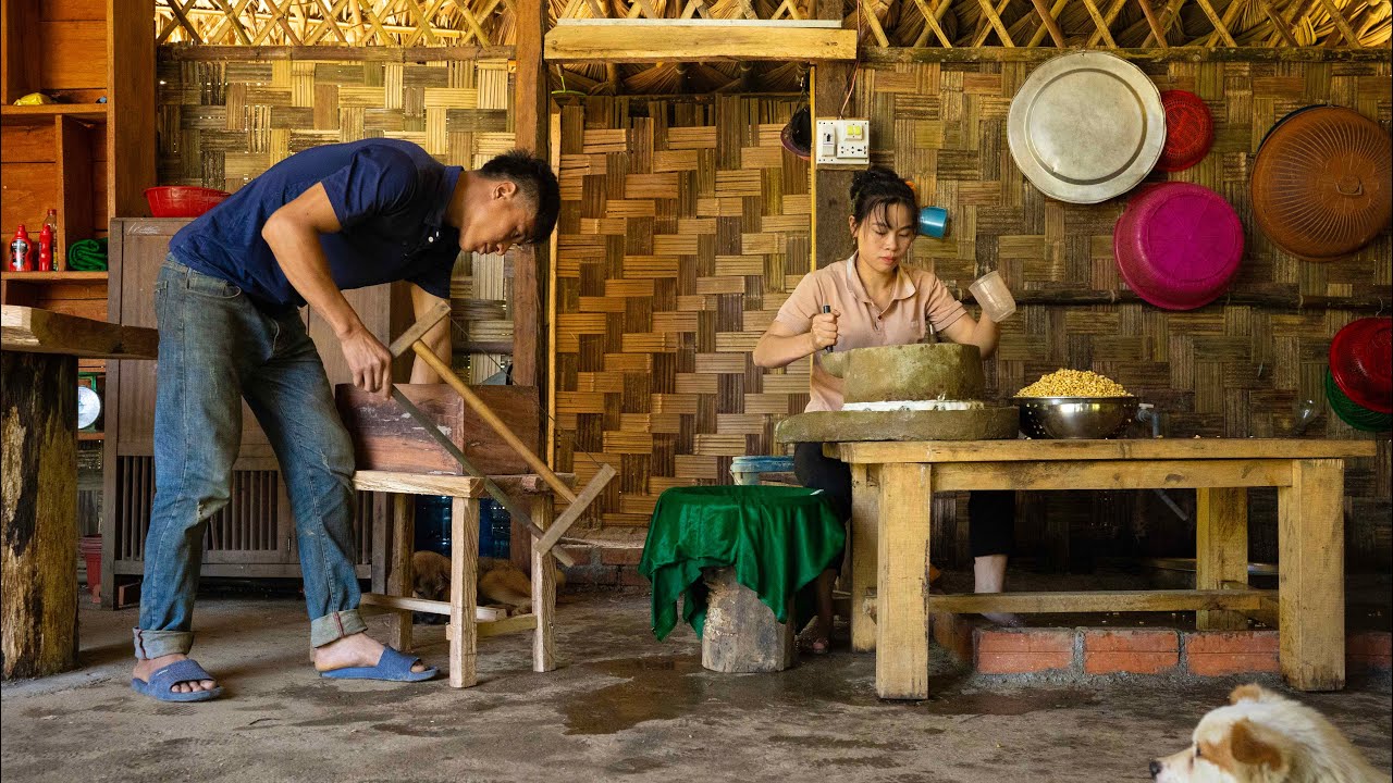 Proses renovasi kolam dan dapur di rumah