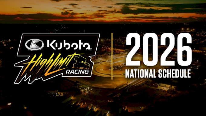 Kubota High Limit Racing Reveals 2026 Schedule