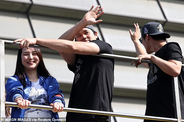 Shohei Ohtani makes rare speech in English as his wife soaks up the ...