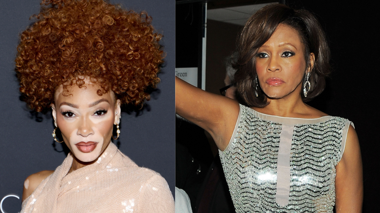 Winnie Harlow defends Whitney Houston-inspired Halloween costume choice ...