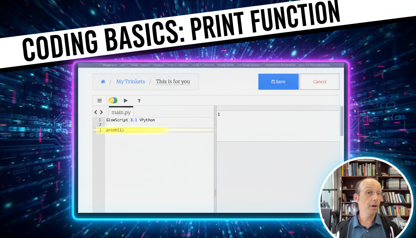 Python Physics Lesson 1: Hello World and Variables