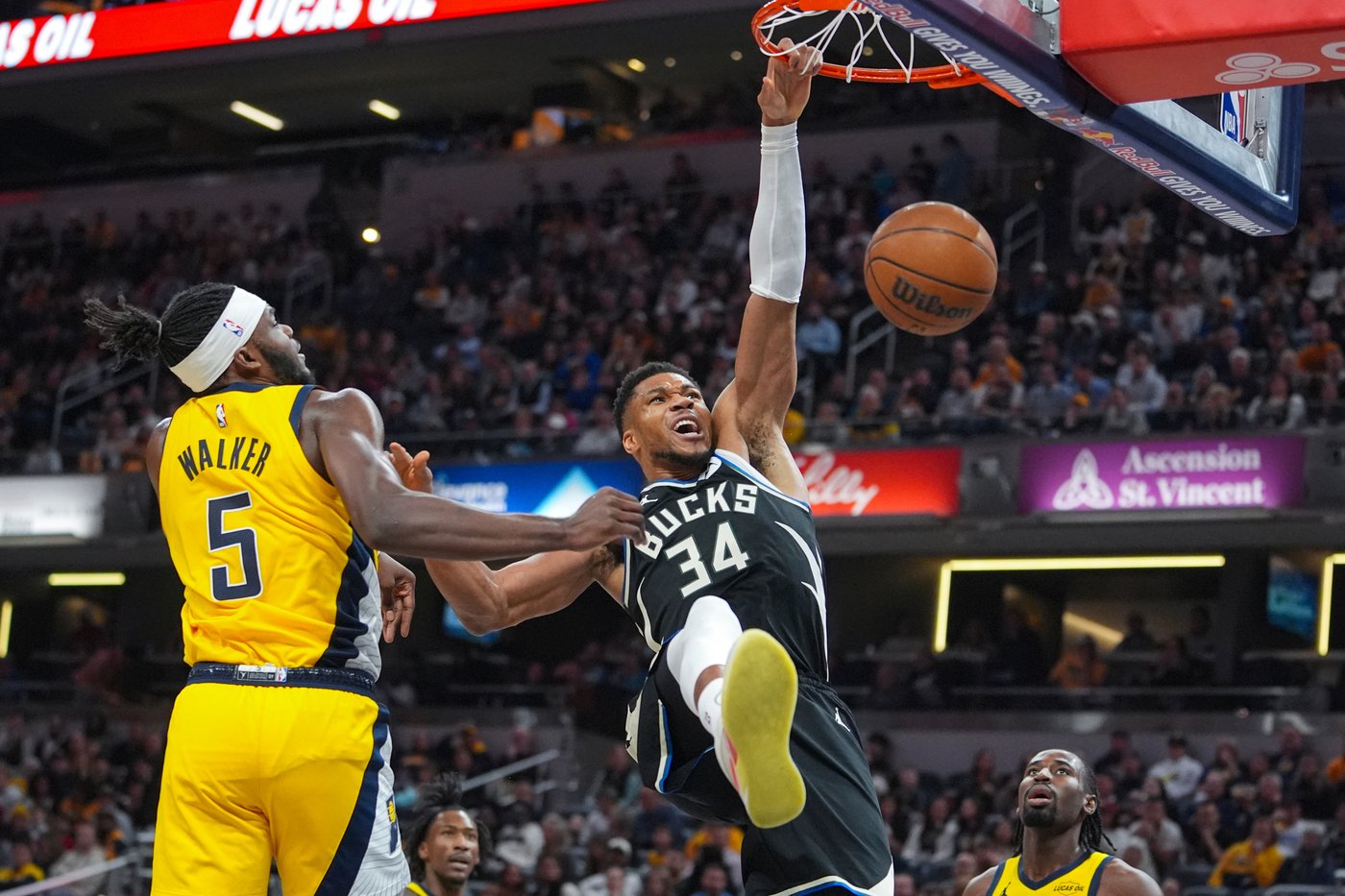Antetokounmpo hits buzzer-beater to send Bucks past Pacers 117-115 in ...