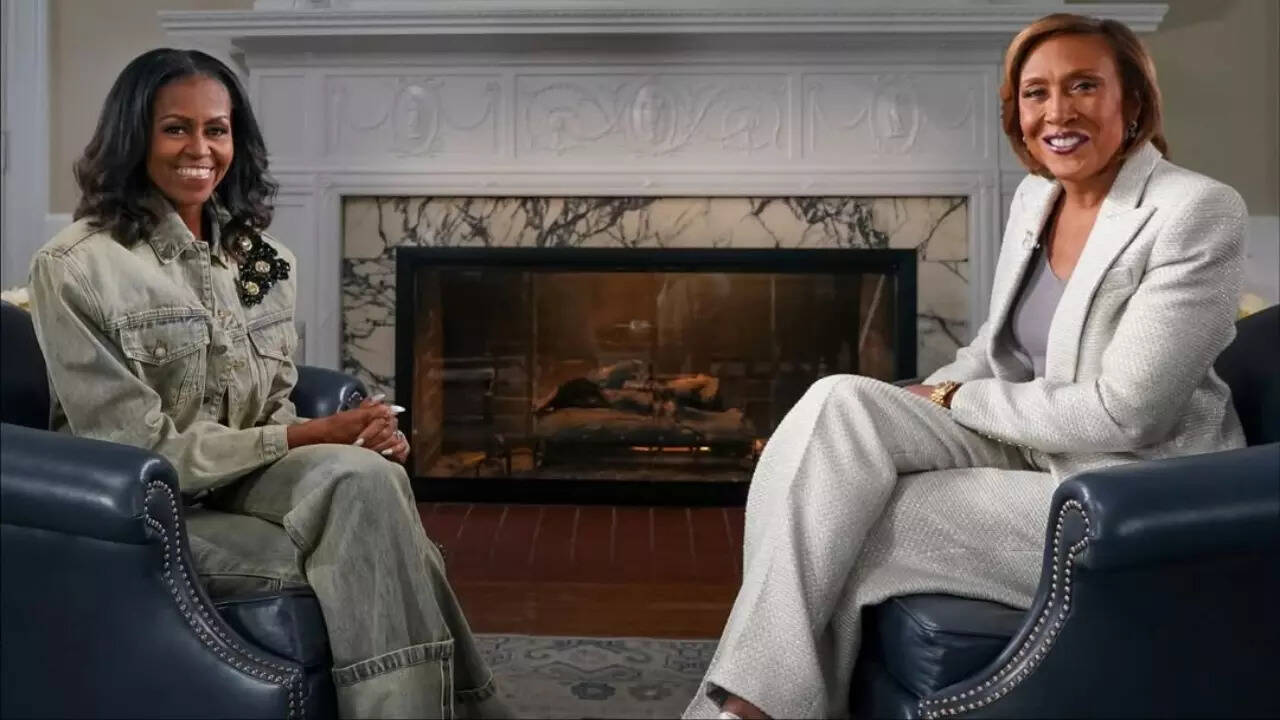 Michelle Obama’s denim-on-denim look sets the tone for her new fashion ...