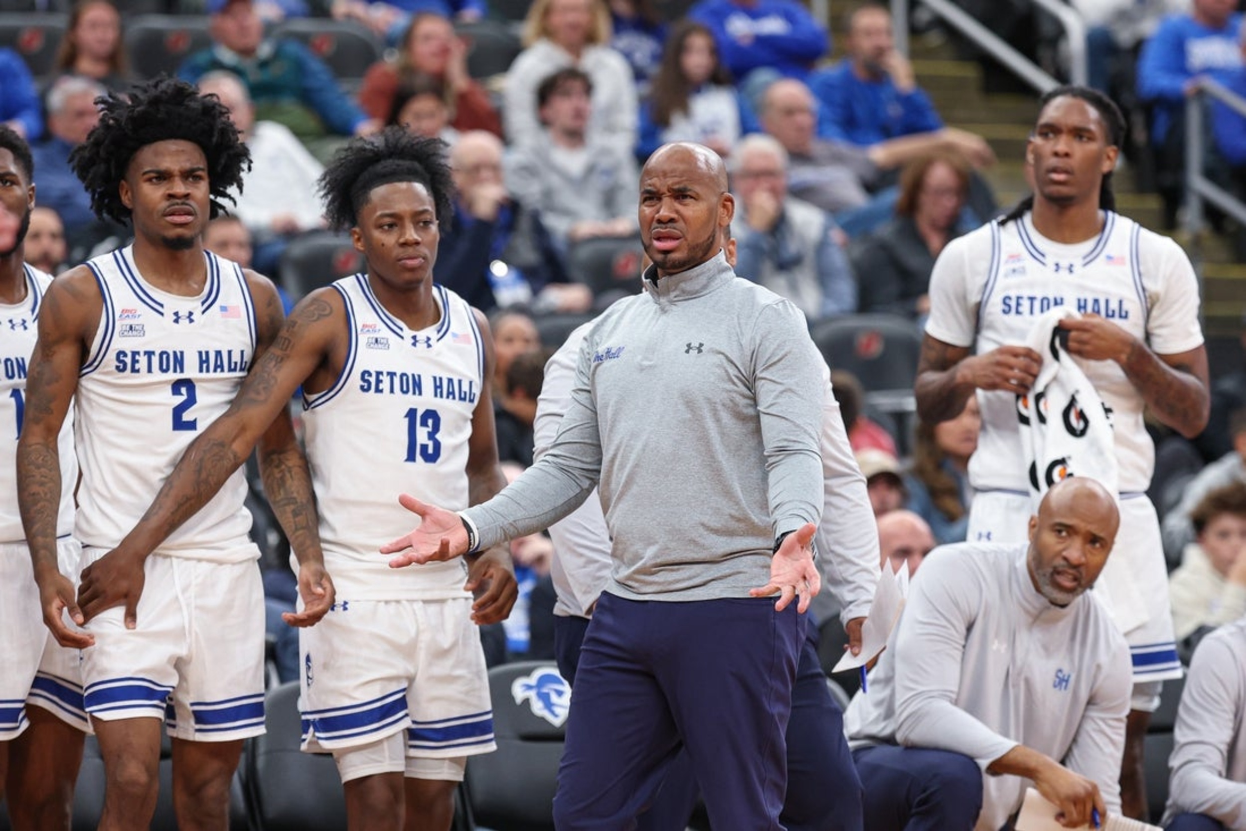 Freshman Najai Hines arrives, leads Seton Hall to rout of Saint Peter's