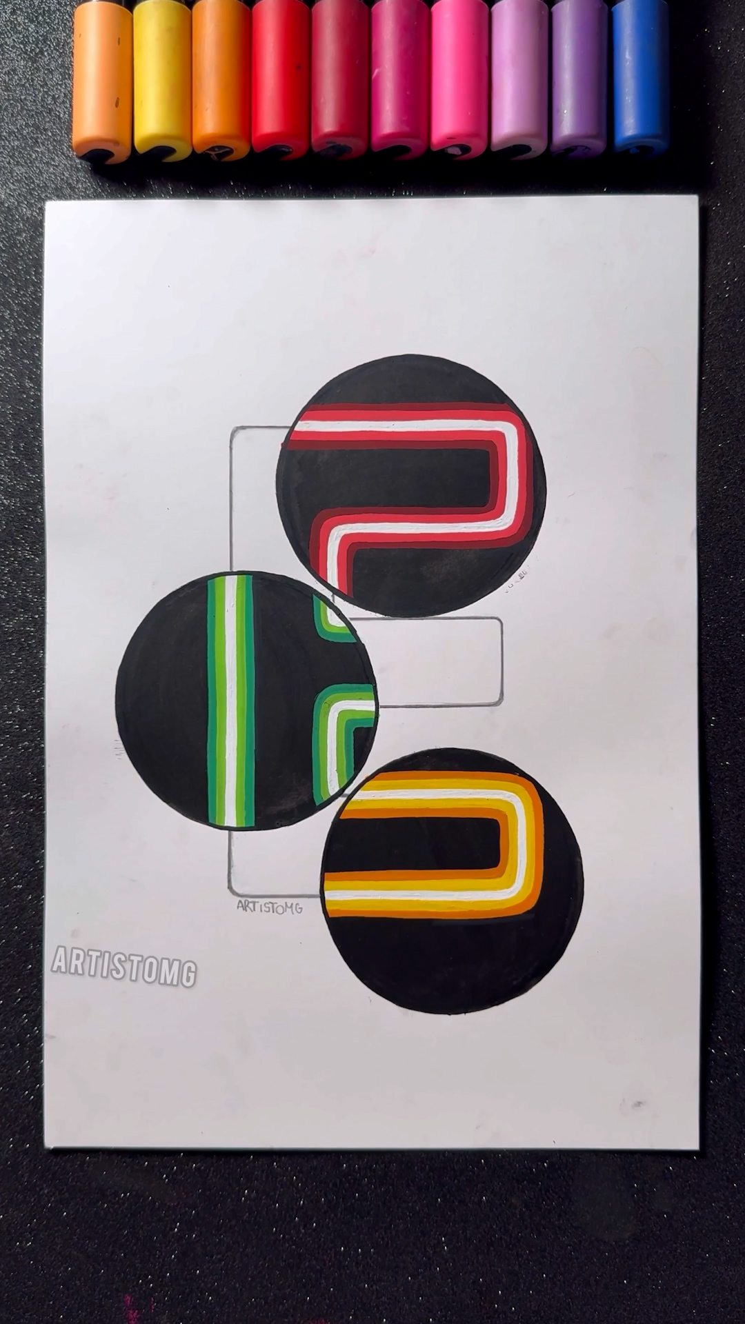 Verflochtener Rhythmus des geometrischen Flusses