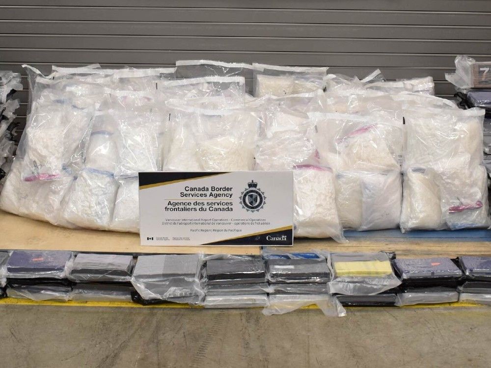 Border agents seize shipment of cocaine and meth at Vancouver airport