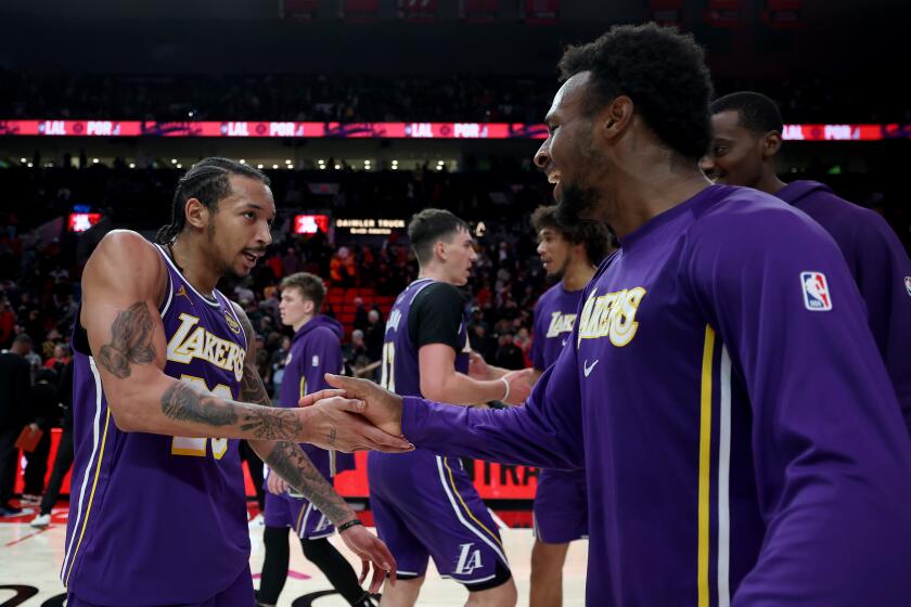 No big 3, no problem: Nick Smith Jr. helps lead Lakers to win over Portland