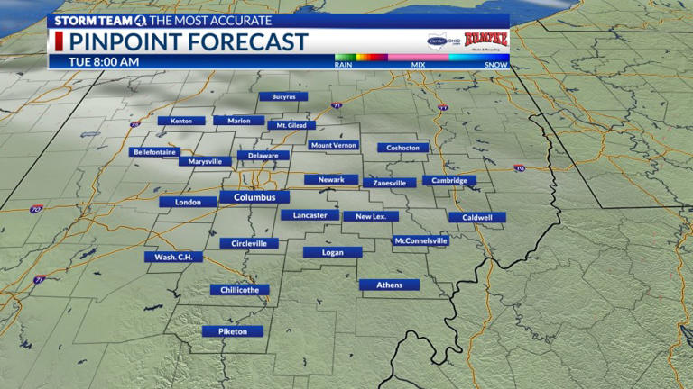 Mild & breezy weather for mid week for Columbus area