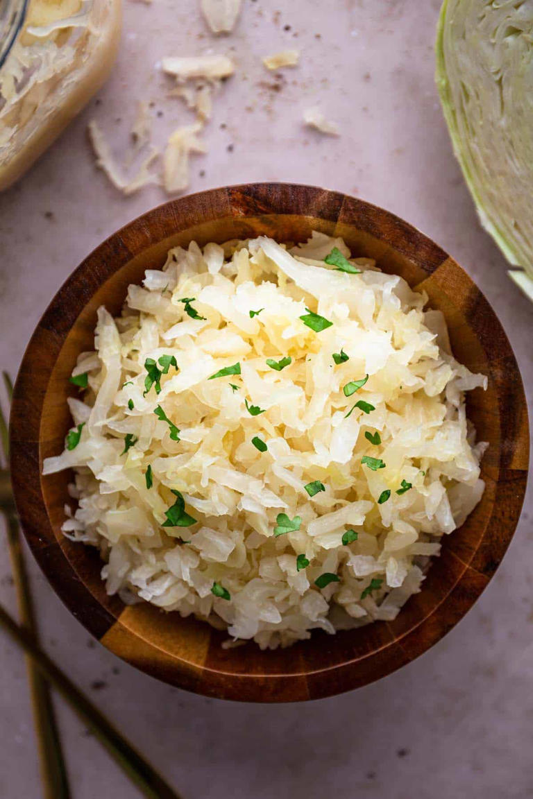 Super simple sauerkraut