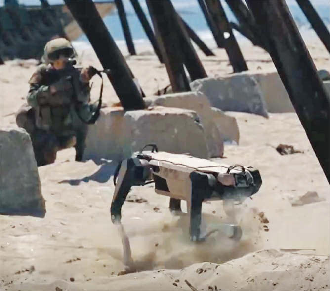 Wolf Robots Lead Chinese Taiwan Landing Drill