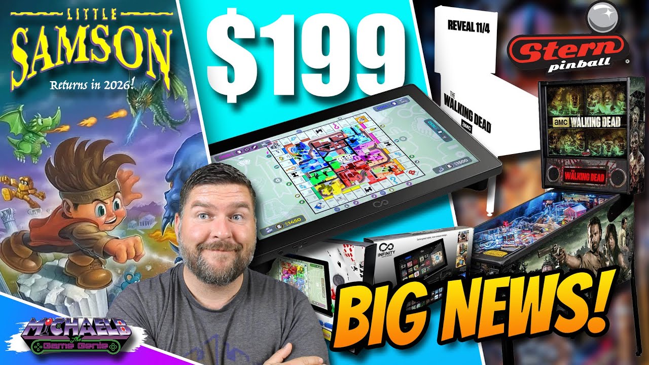 Arcade1Up Infinity Sale, Stern Pinball & Little Samson