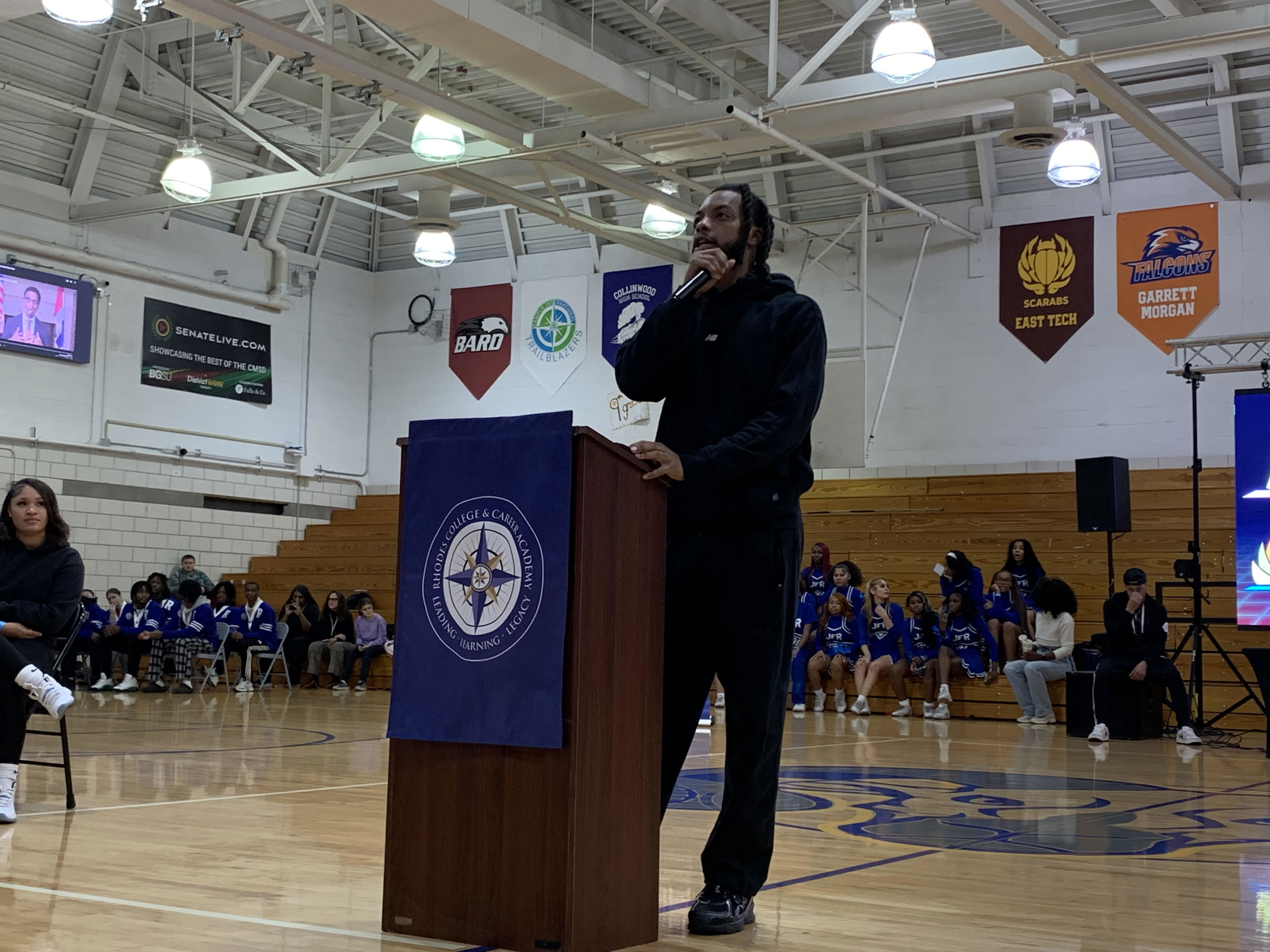 Darius Garland reminded Cleveland high school students it’s ‘super cool ...