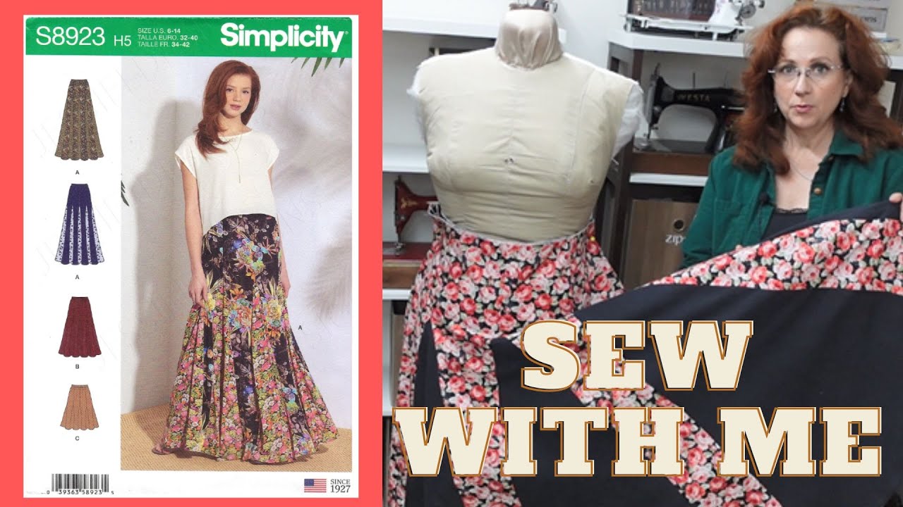 Sew a Flowing Boho Hippie Skirt with Simplicity 8923 — Easy & Beautiful ...