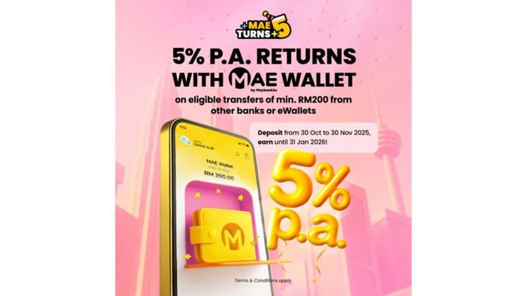 Maybank’s MAE Turns 5 Campaign Offers 5% p.a. Returns, Cashbacks and More!
