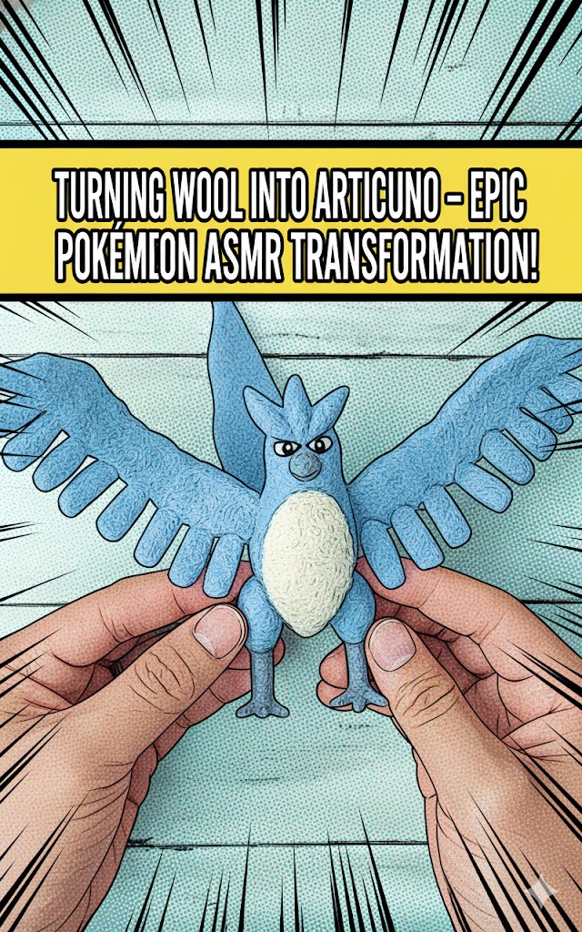 Turning Wool into Articuno – Epic Pokémon ASMR Transformation!