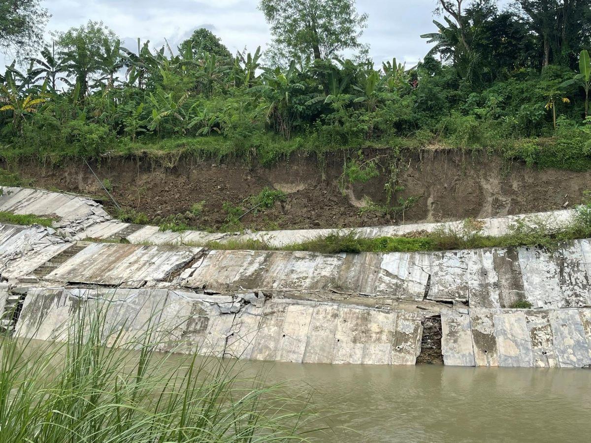 P96M flood control project collapses ahead of storm-induced rains
