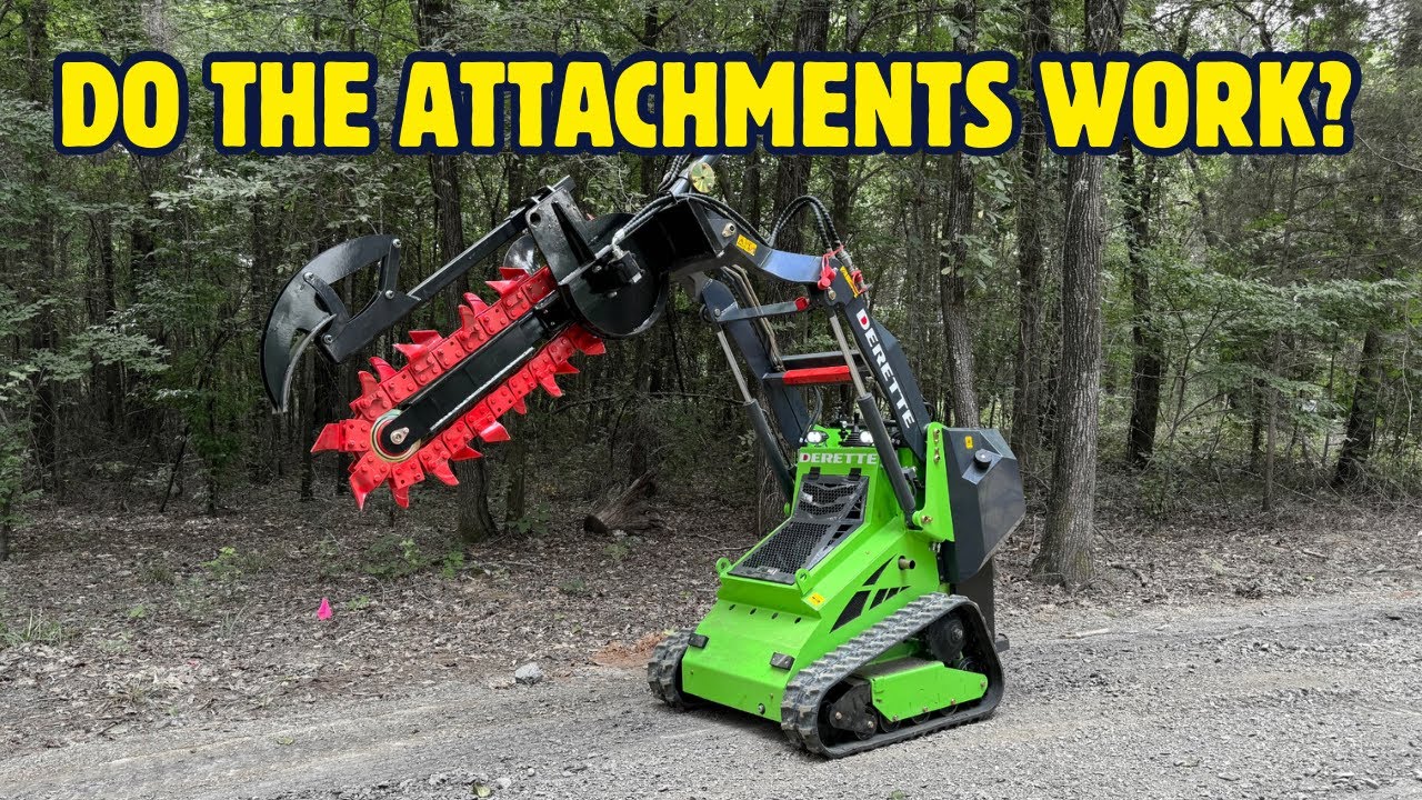 How good are Chinese mini skid steer attachments in action?