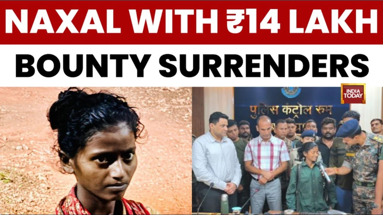 Big Blow to Naxals: Female Naxalite With ₹14 Lakh Bounty Surrenders in MP