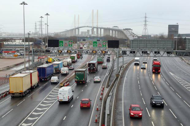 Congestion on the M25 Dartford Crossing sparks severe journey delays