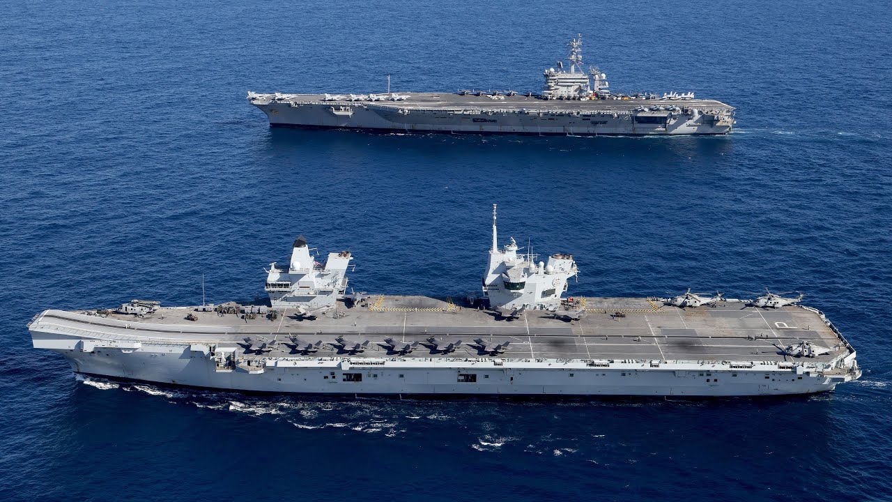Royal Navy and US Navy join forces in historic exercise