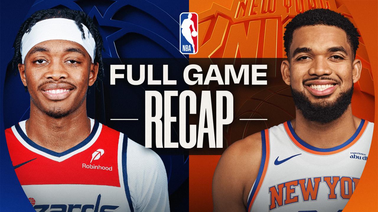 Game Recap: Knicks 119, Wizards 102