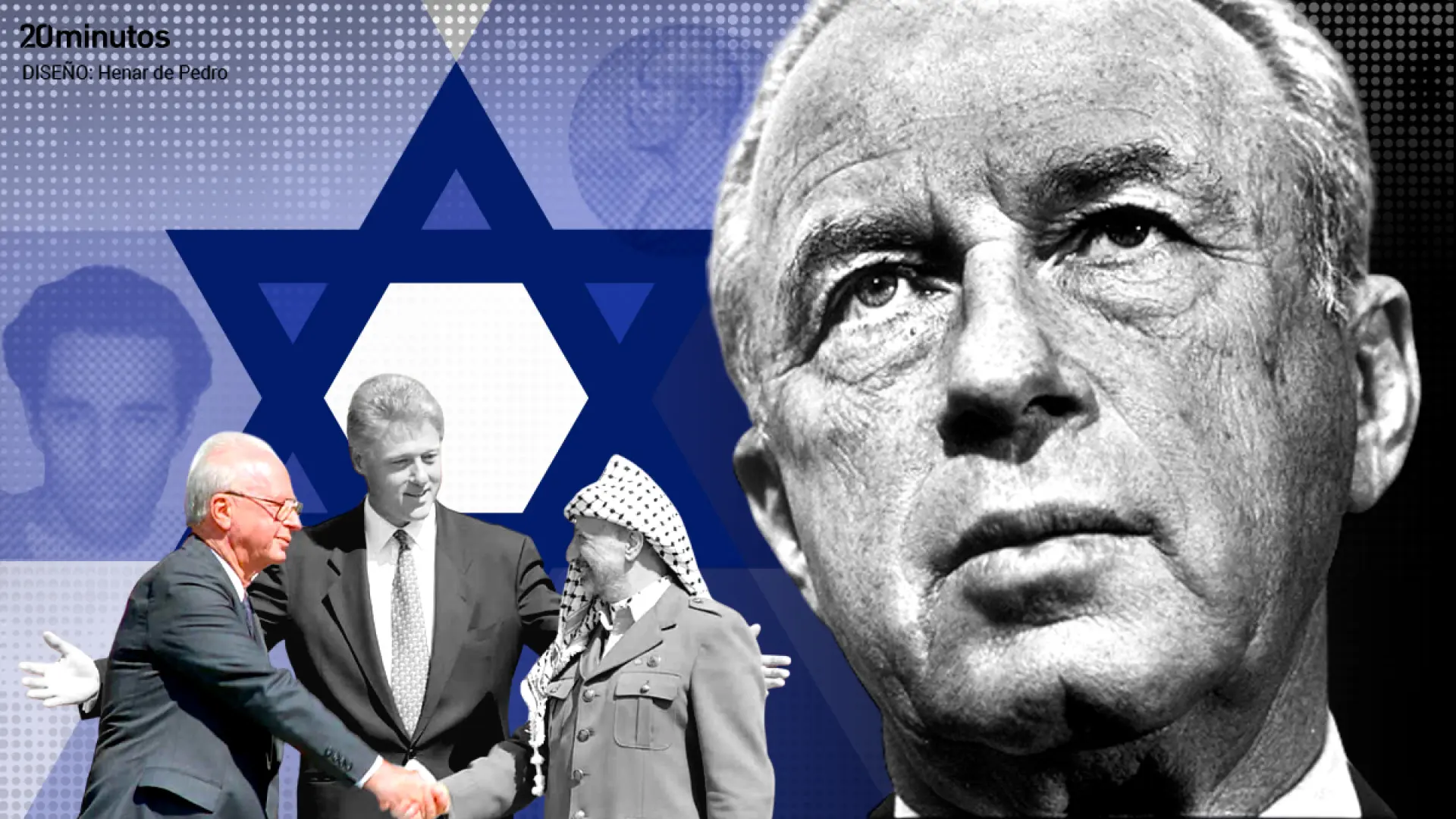 Se cumplen 30 años de la muerte de Isaac Rabin, asesinado por un extremista israelí que se ...