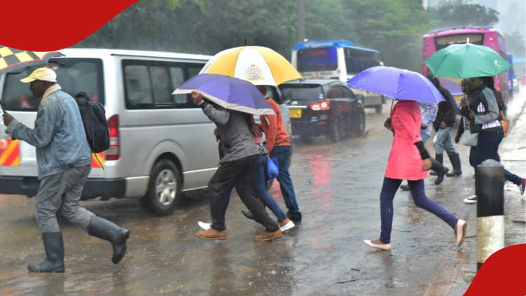 Kenya Met issues 4-day heavy rainfall alert in Nairobi, 4 other regions