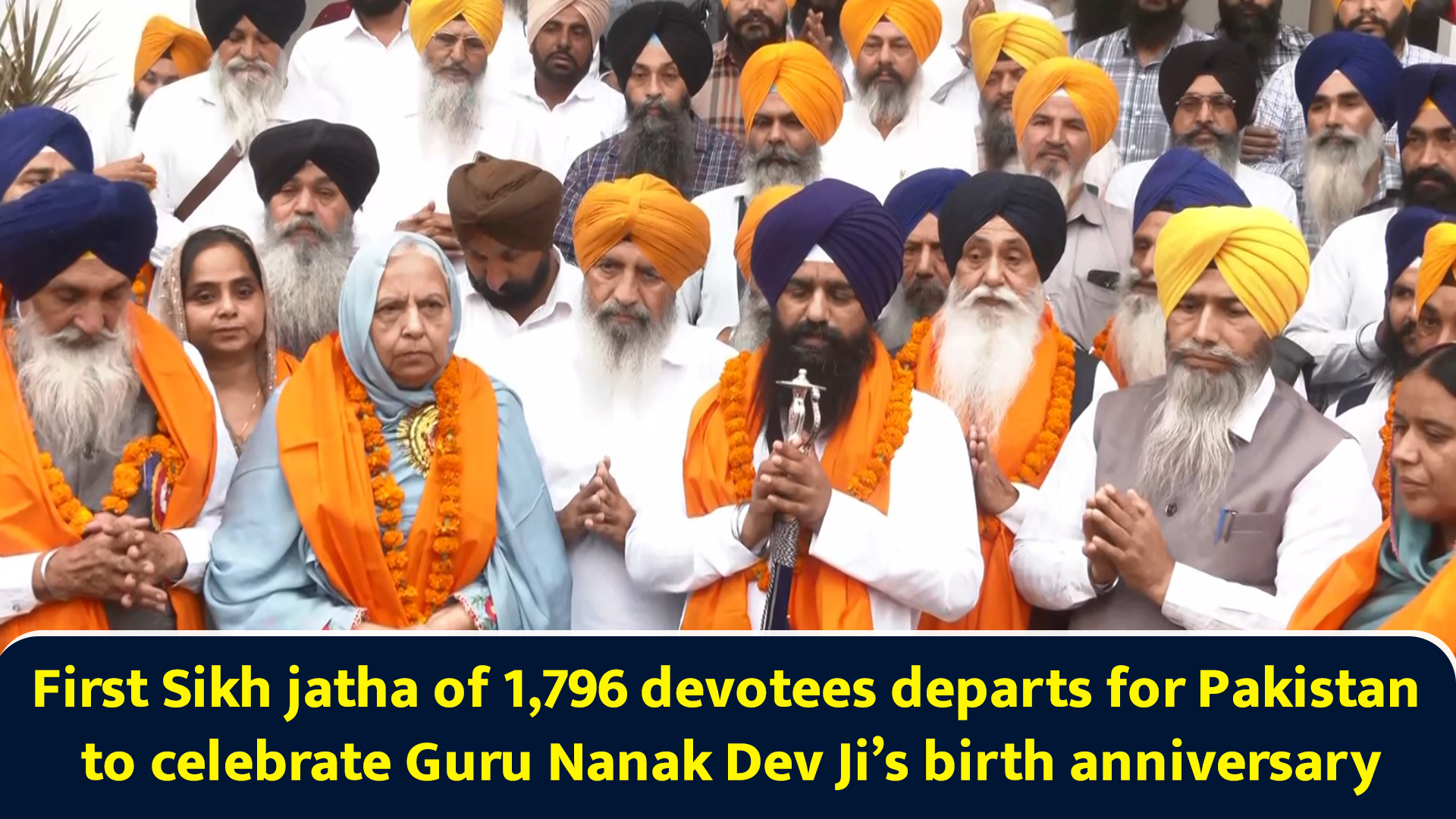 First Sikh jatha of 1,796 devotees departs for Pakistan to celebrate ...