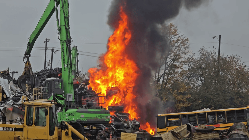 Firefighters still trying to identify cause of Radius Recycling fire