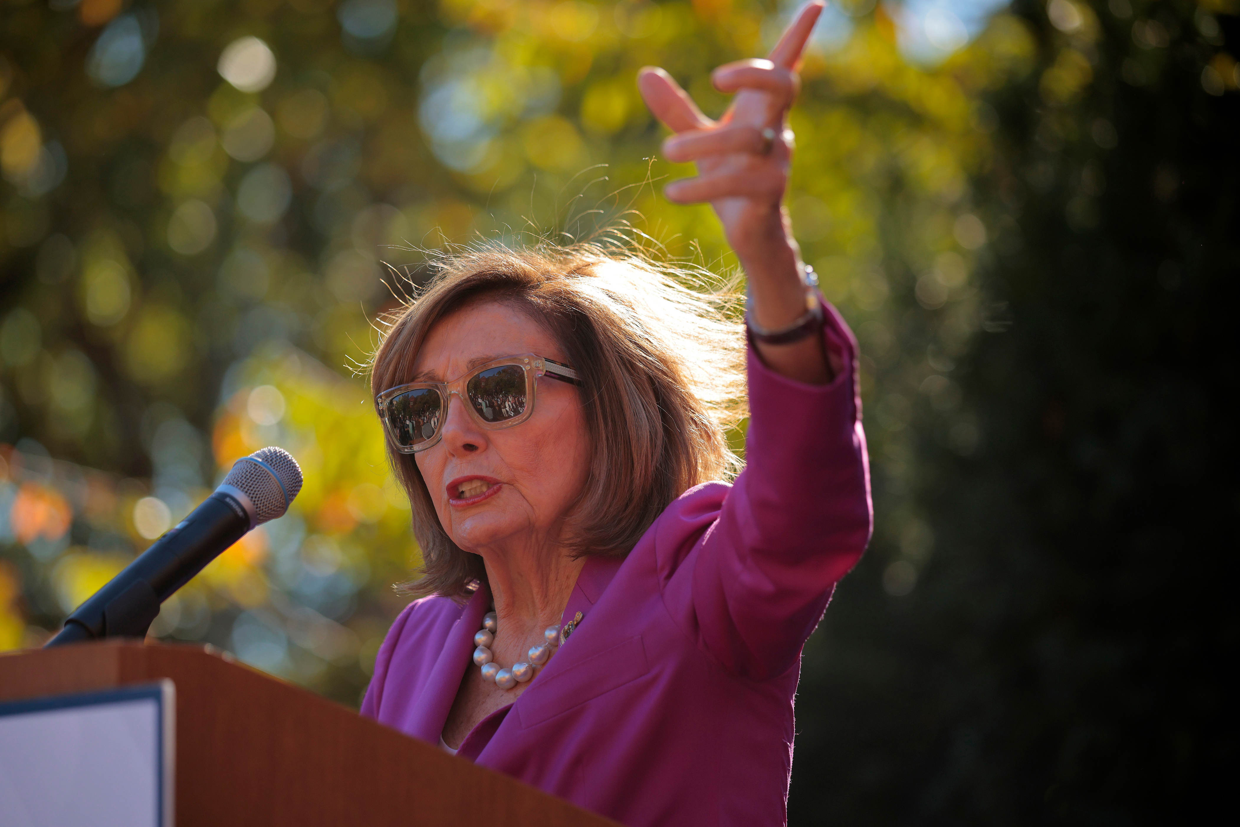 Nancy Pelosi launches blistering attack on Trump on election eve